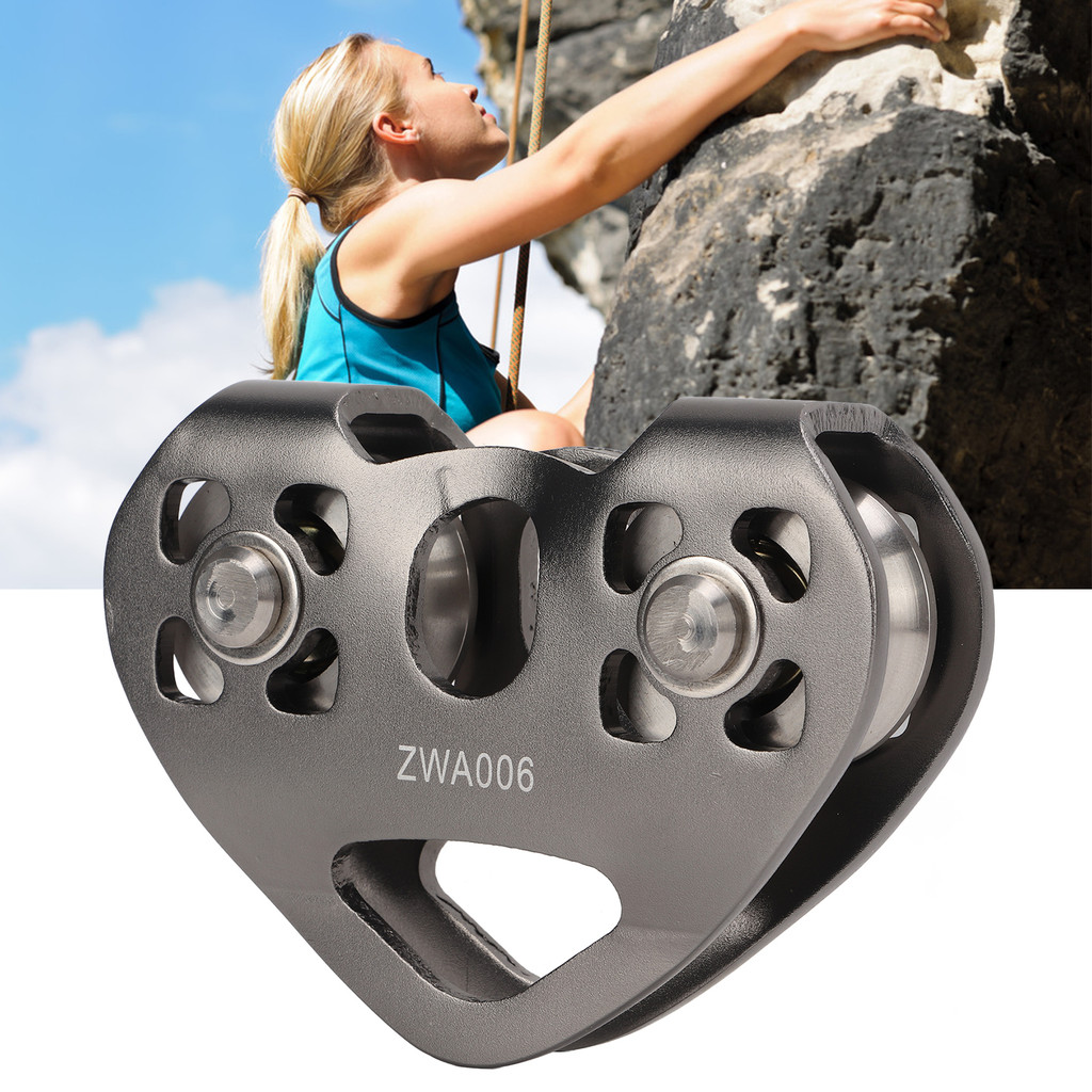 Jual Aluminum Pulley Zipline Swivel Pulley Rock Climbing Aluminum with ...