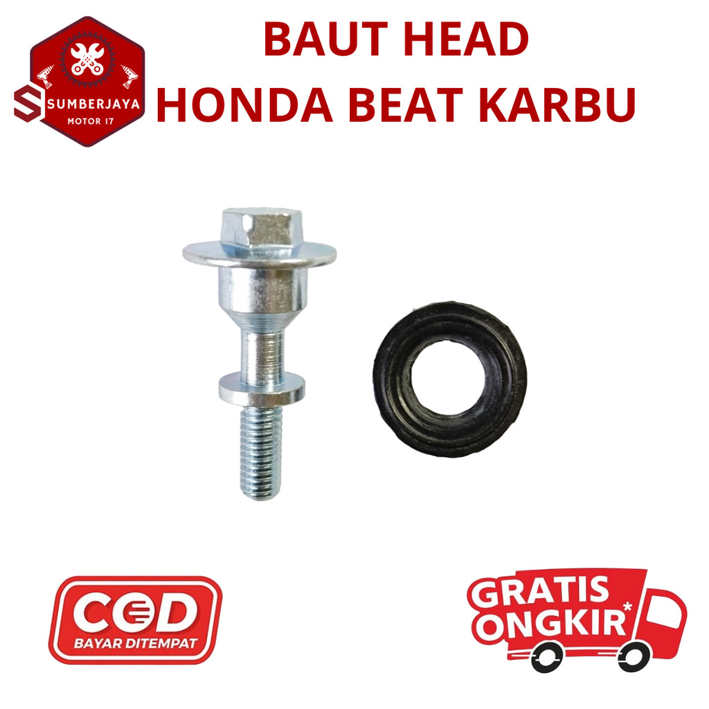Jual Baut Head Beat Karbu Revo / Baut Tutup Silinder Head Beat Karbu ...