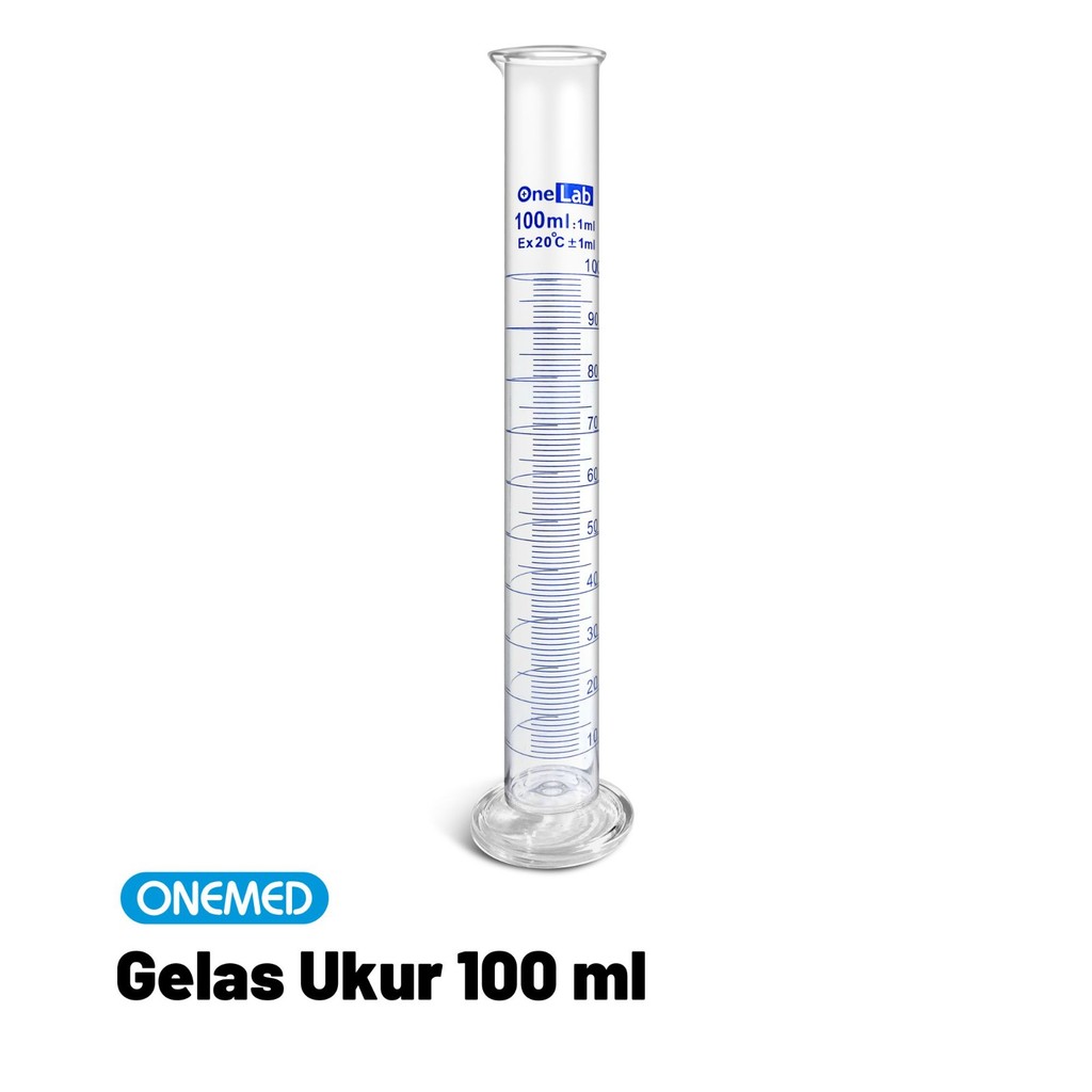 Jual ONEMED Gelas Ukur Kaca Laboratorium - Graduated Cylinder 100 ML BN ...