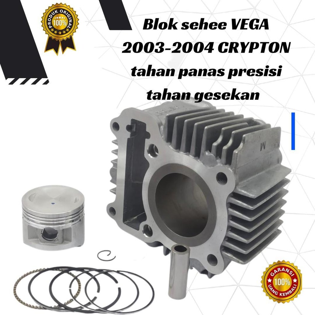 Jual BLOK SEHER VEGA 2002-2003 CRYPTON SET KUALITAS GRADE A | Shopee ...
