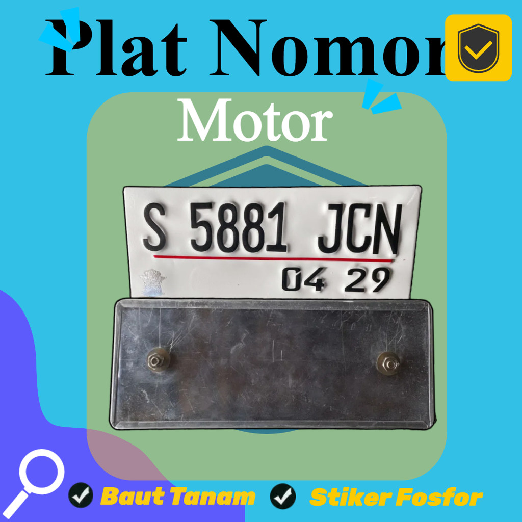 Jual Plat nomor Motor Font Terbaru | Shopee Indonesia