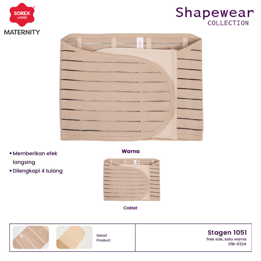 Jual Sorex Shapewear Collection Stagen Pelangsing Perut Freesize CC ...