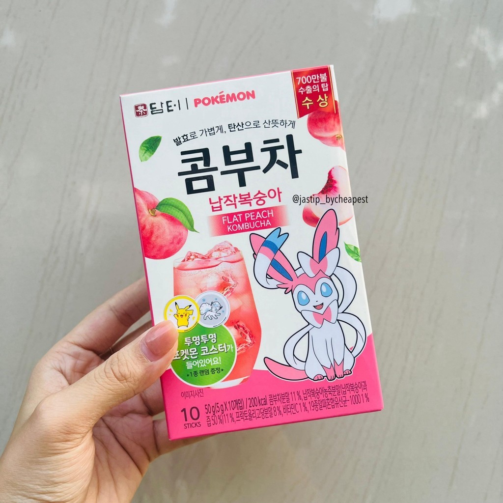 Jual Teazen Pokemon Kombucha Flat Peach | Shopee Indonesia