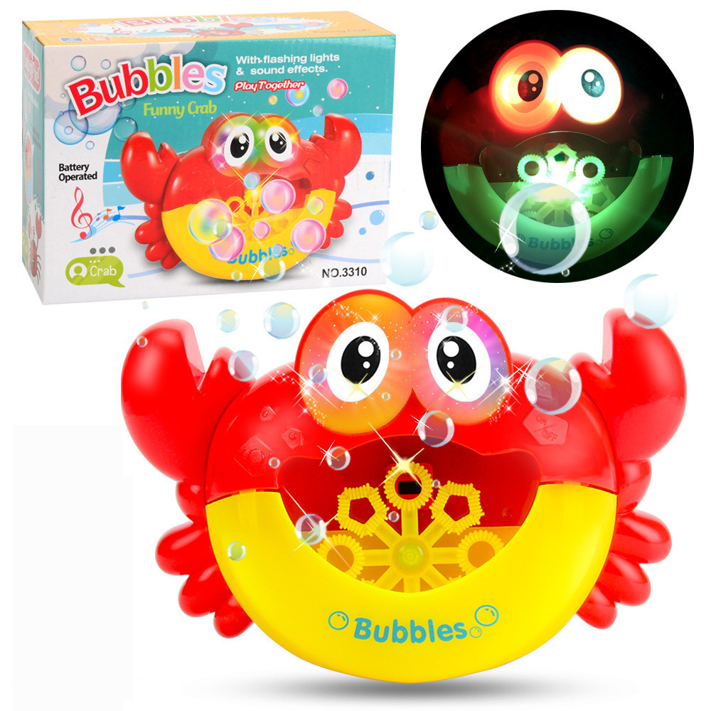 Jual Outdoor Bubble machine Blower gun Frog Crabs Baby kids Bath Maker ...