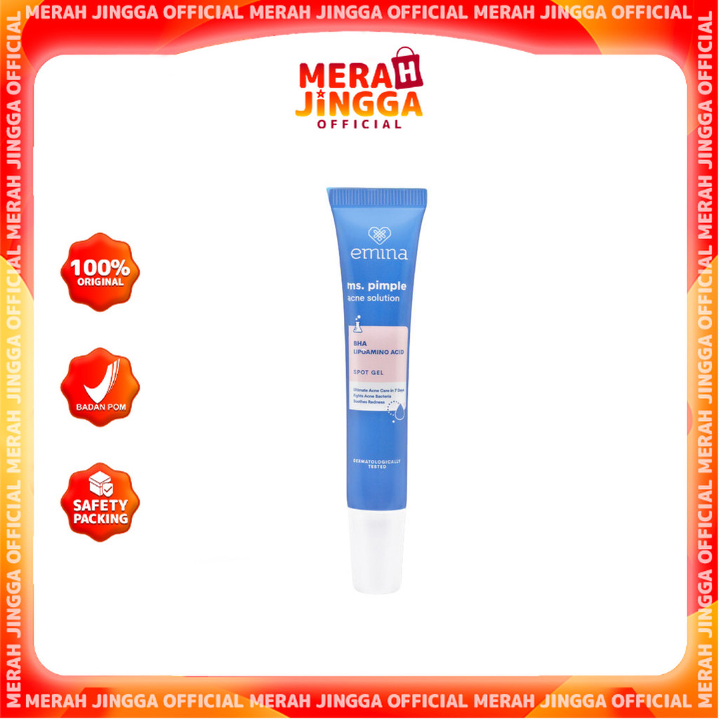 Jual Emina Ms Pimple Acne Solution Spot Gel | Emina Acne Gel 15ml ...