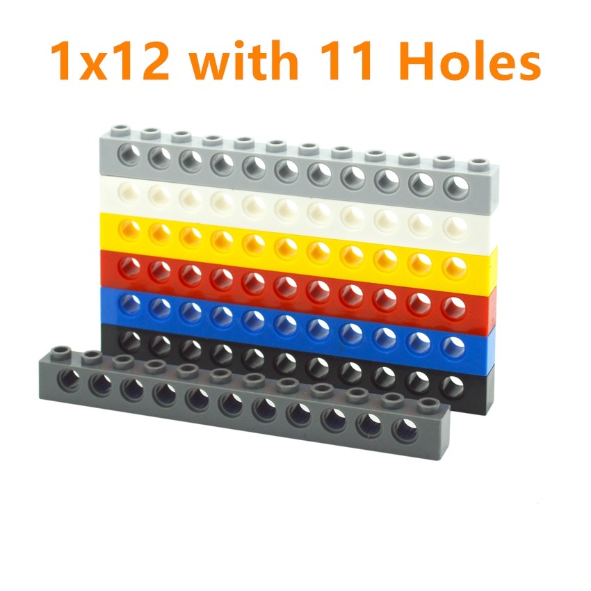 Jual 10PCS Building Blocks Technical MOC Parts 1x12 with 11 holes ...