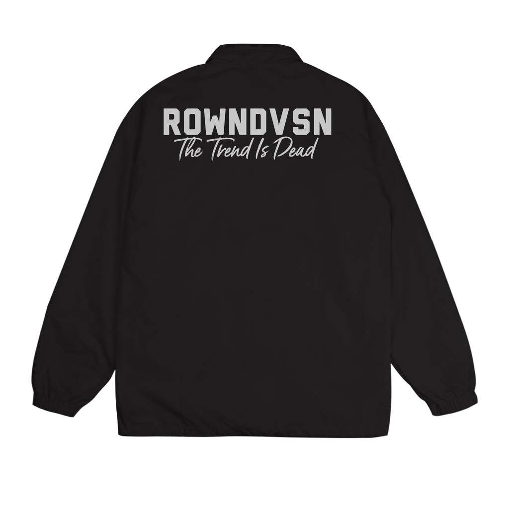 Jual Rown Division Official Coach Jacket - Rowndvsn Jaket Falout Black ...