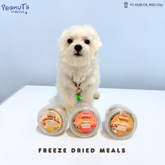 Jual Freeze dried meals beef phoria / chicken bliss / pork fiesta | Dog ...