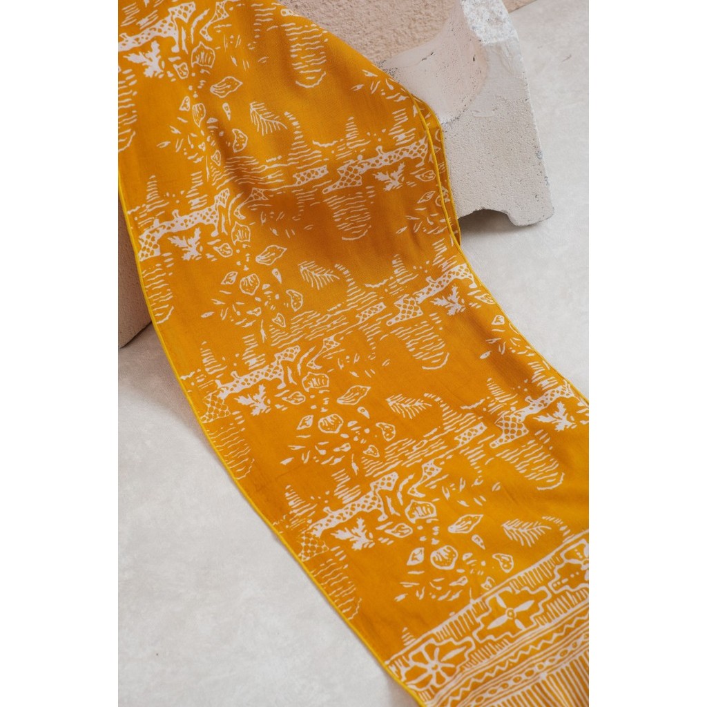 Jual BATIK RATU - Scarf Batik K7 Yellow | Shopee Indonesia