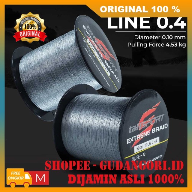 Jual TaffSPORT Senar Benang Tali Pancing Extreme Braid Senar Pancing ...