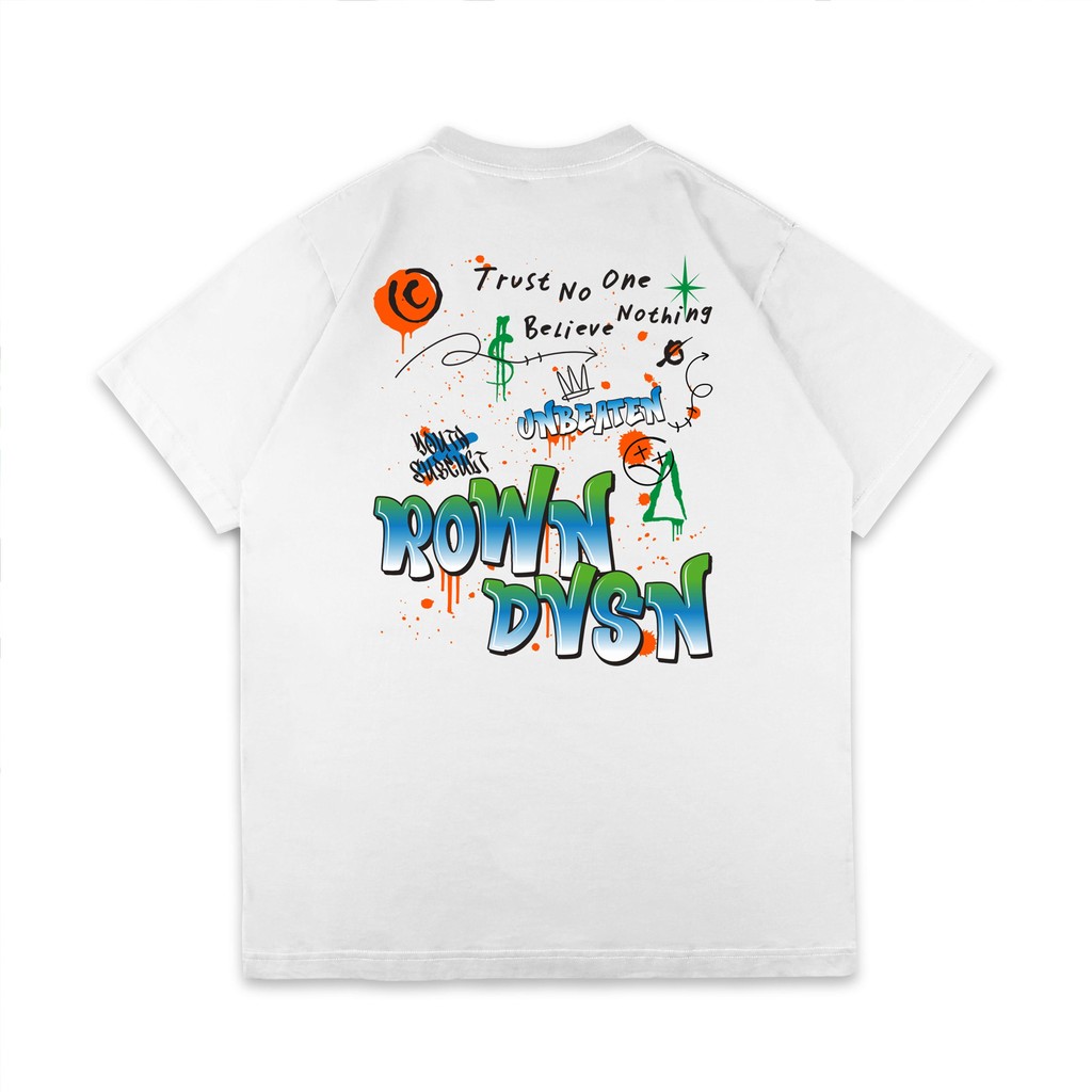 Jual Rown Division Official T-Shirt - Rowndvsn Kaos Dalist White ...