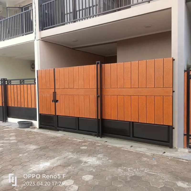 Jual pagar moderen/pagar minimalis/pagar plank grc/pagar besi hollow ...