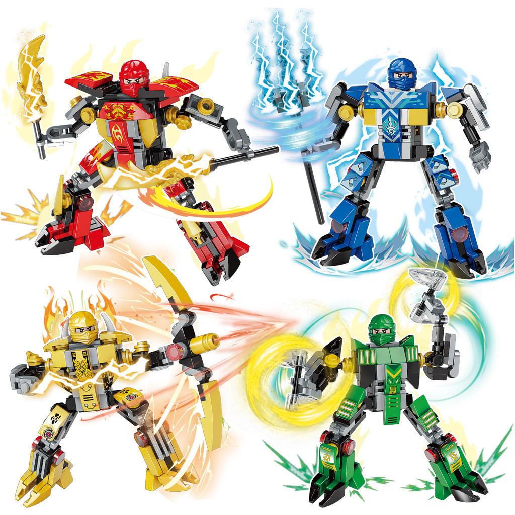 Jual Lloyd War Dinosaur Armor Mech Model Ninjago Action Figure Building ...