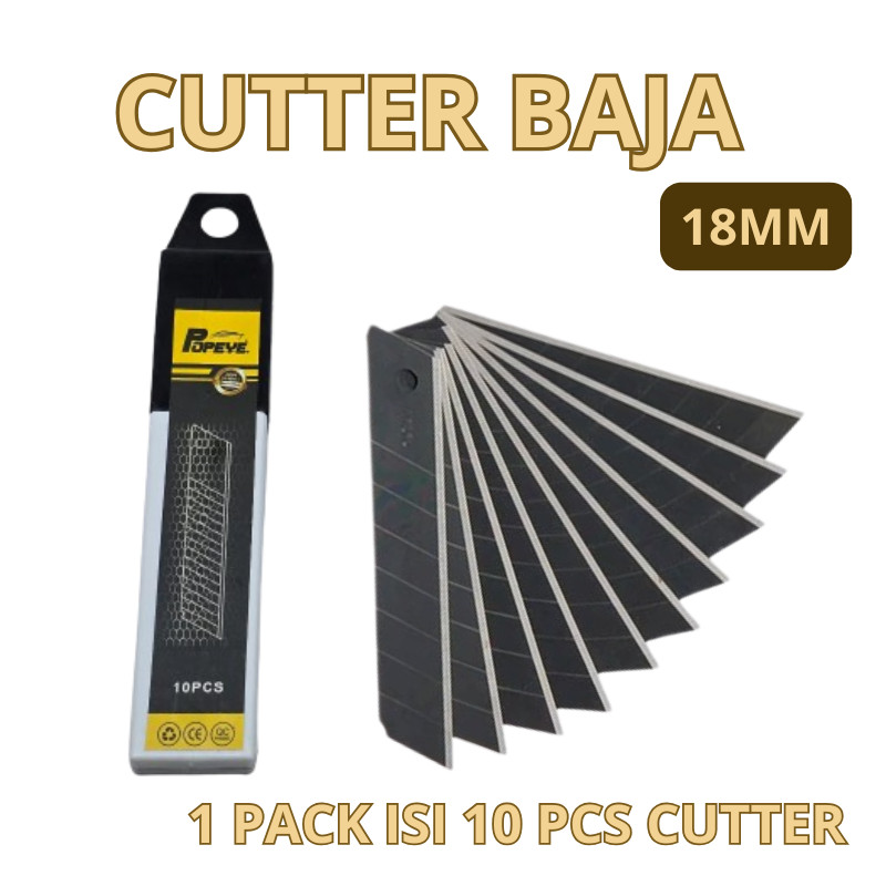 Jual OS-G112-ISI 10 PCS REFILL CUTTER BESAR 18mm SK5 | Shopee Indonesia