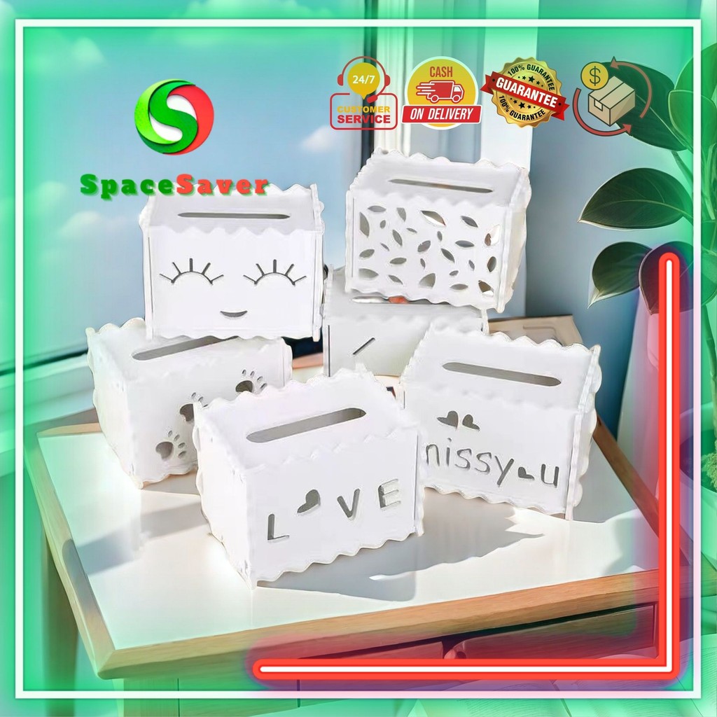 Jual SpaceSaver -Tempat Tissue Kotak Bahan Kayu WPC Vintage Sederhana ...
