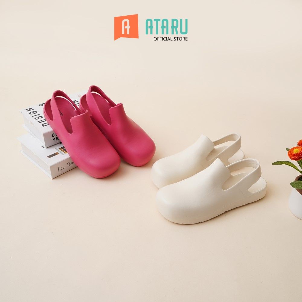 Jual Ataru Ukuran 35/36 Sandal Wanita Jelly Sling Back - Krem Oat Women ...