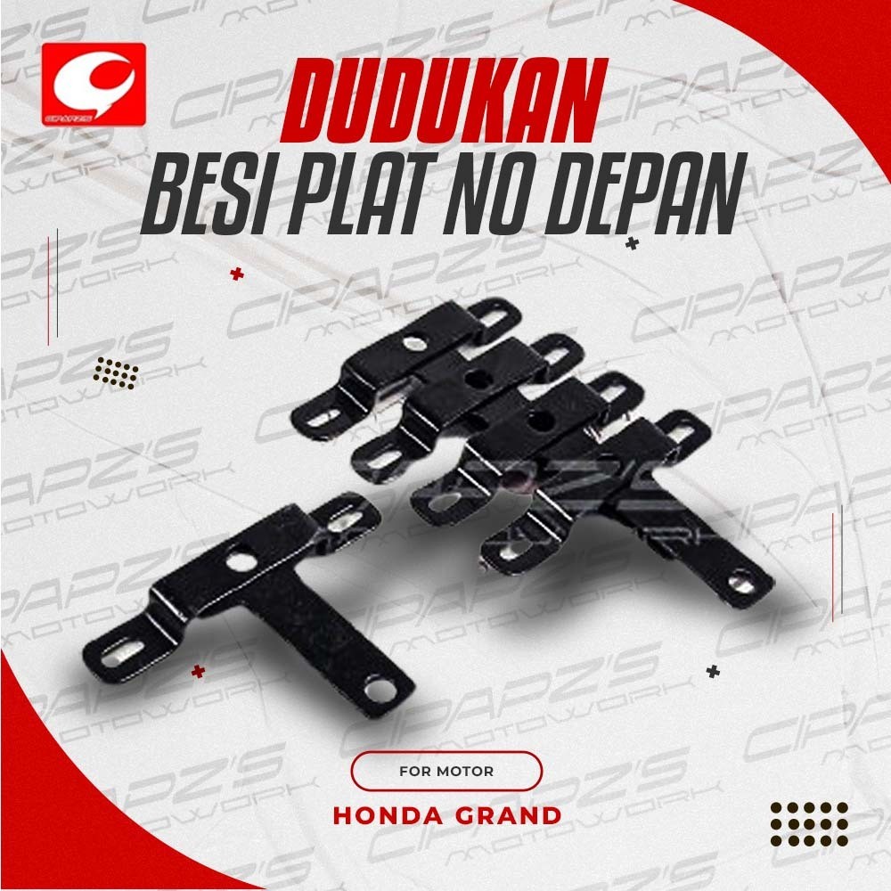 Jual Dudukan Besi Plat Nomor Depan Honda Grand Kuat dan Tahan Lama ...