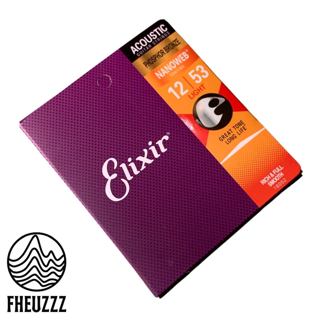 Jual Senar Gitar Akustik Elixir String 1 Set Ukuran 012 - 053 | Shopee ...
