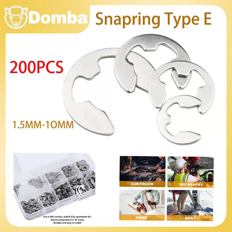 Jual (200PCS) Snap Ring/ Snap Ring Type E /split Ring/snap Ring Set ...