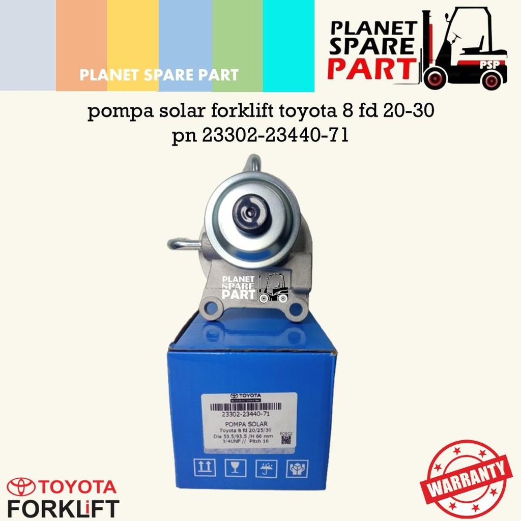 Jual pompa solar forklift toyota 8 fd 20-30 pn 23302-23440-71 | Shopee ...