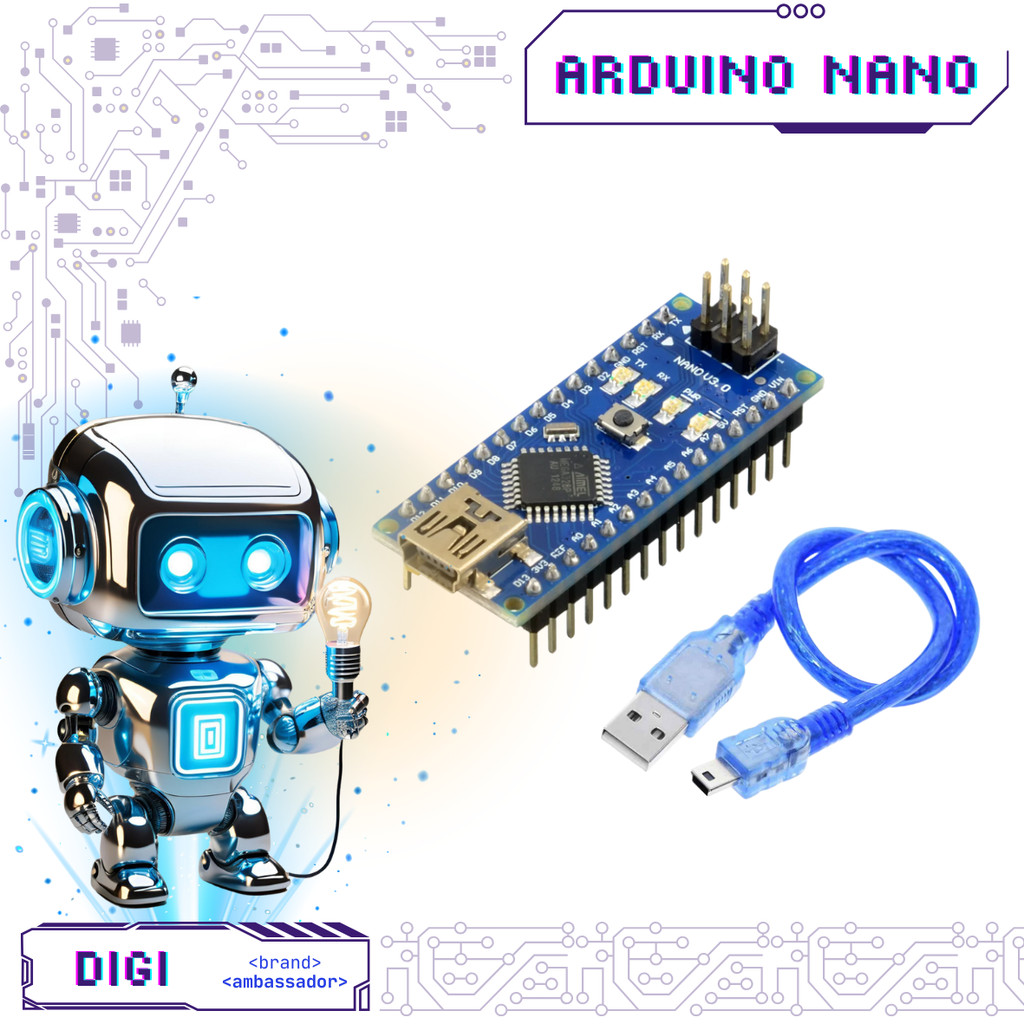 Jual Arduino Nano V3 with USB Cable - Digibot | Shopee Indonesia