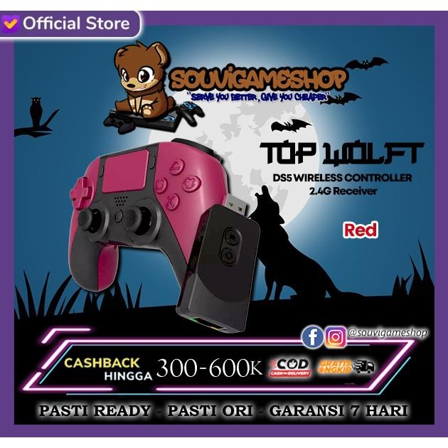 Jual PROMO!! TOPWOLF DUALSENSE DS5 WIRELESS CONTROLLER PS5 & 2.4G ...