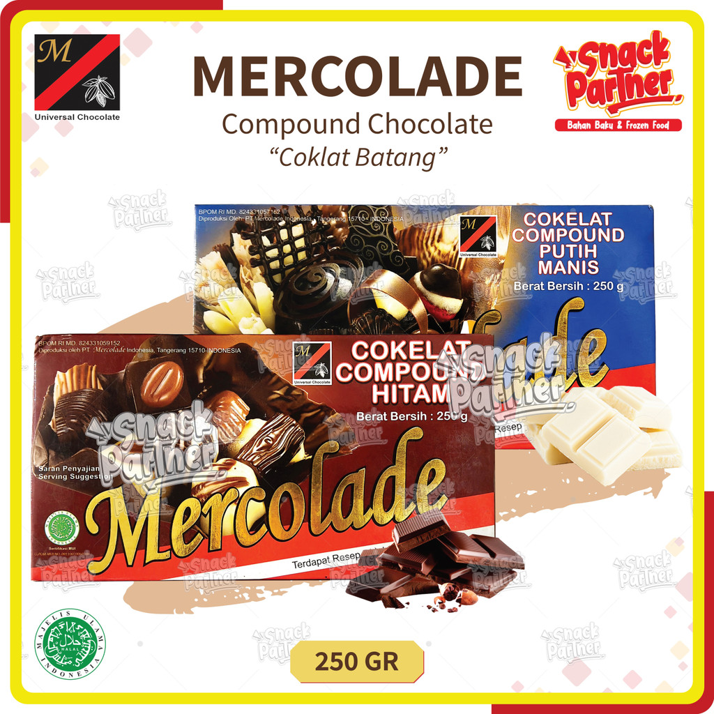 Jual MERCOLADE COMPOUND 250 GR by MERO- Chocolate Choco White Putih ...