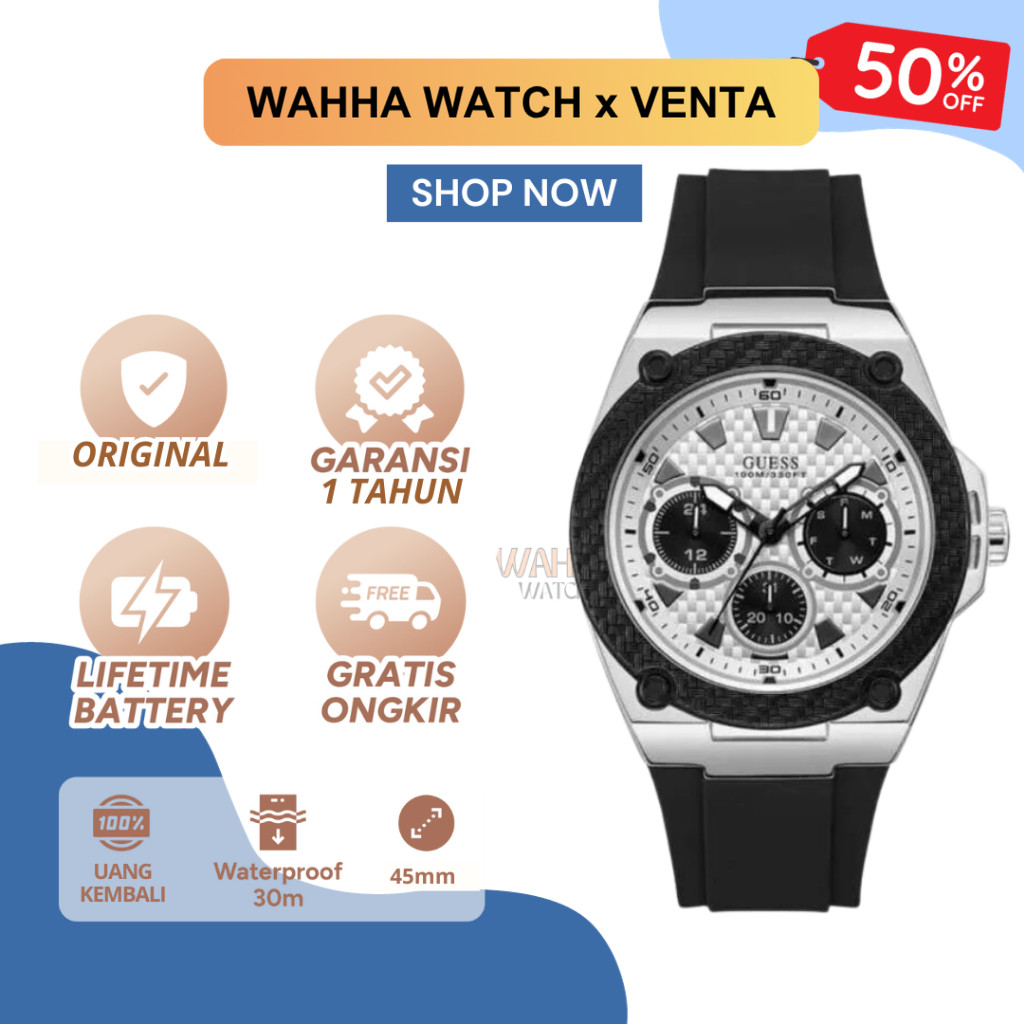 Jual Jam Tangan Analog Pria Guess Type W1049G3 Watch Gc [BERGARANSI ...