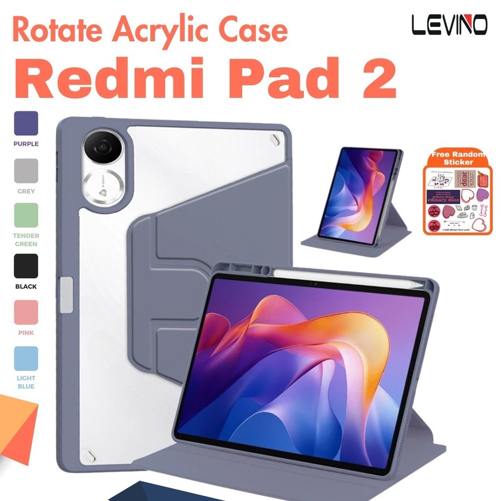 Jual Case Redmi Pad 2 360 Acrylic Degree Rotasi Cover For Redmi Pad 2 ...