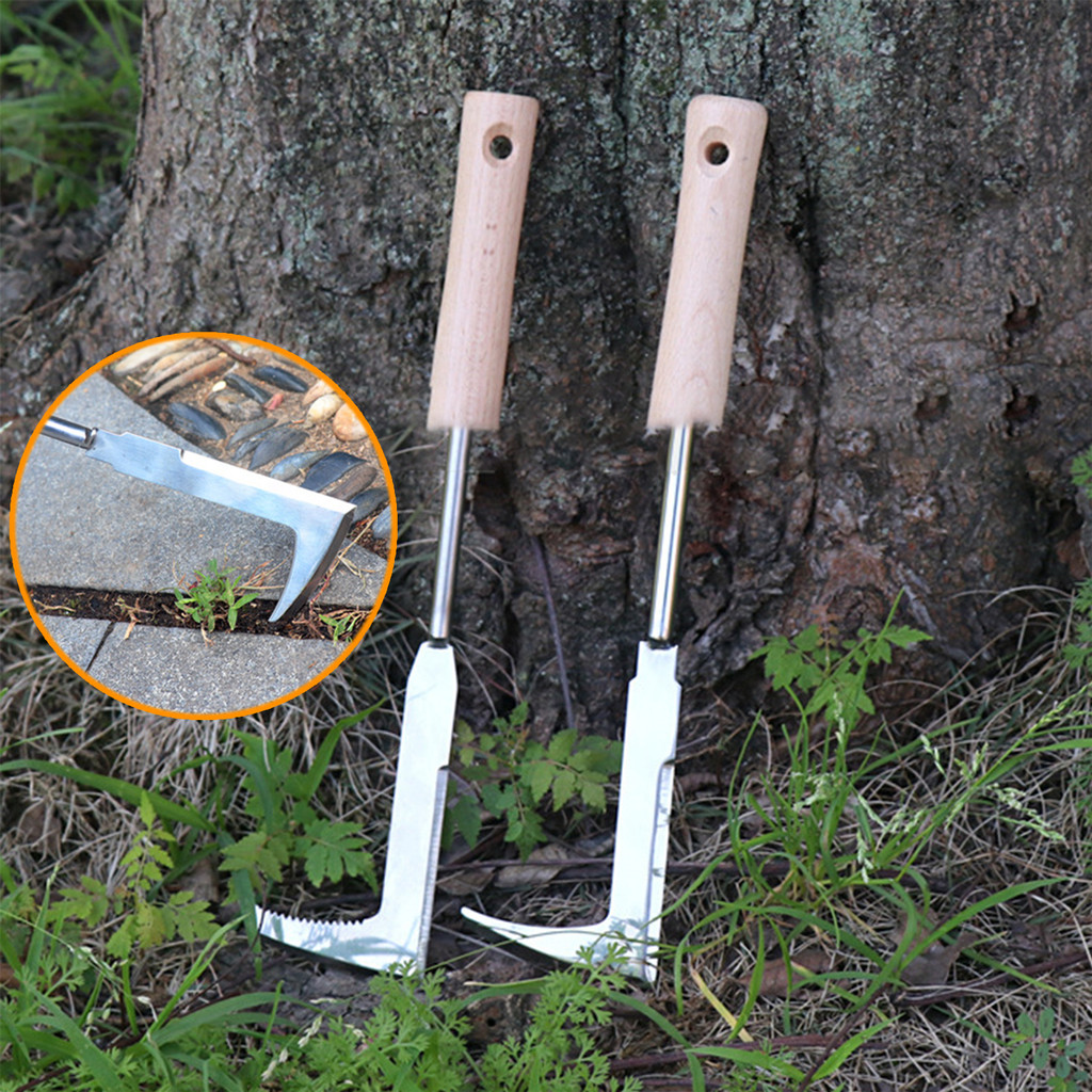 Jual Gardening Weeding Sickle Flower Bed Garden Yard Road Crack L ...
