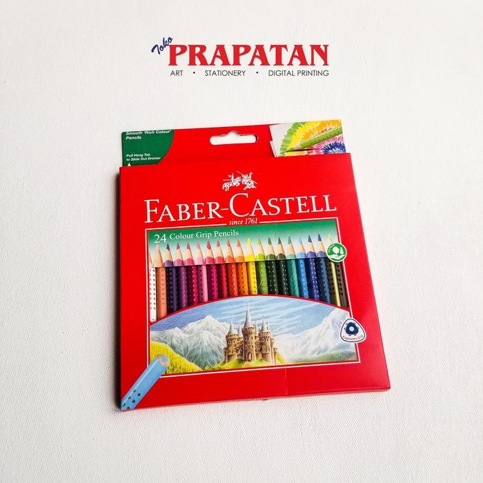 Jual Faber Castell Classic Color Grip Pencils 24 Warna 116253/ Pensil ...
