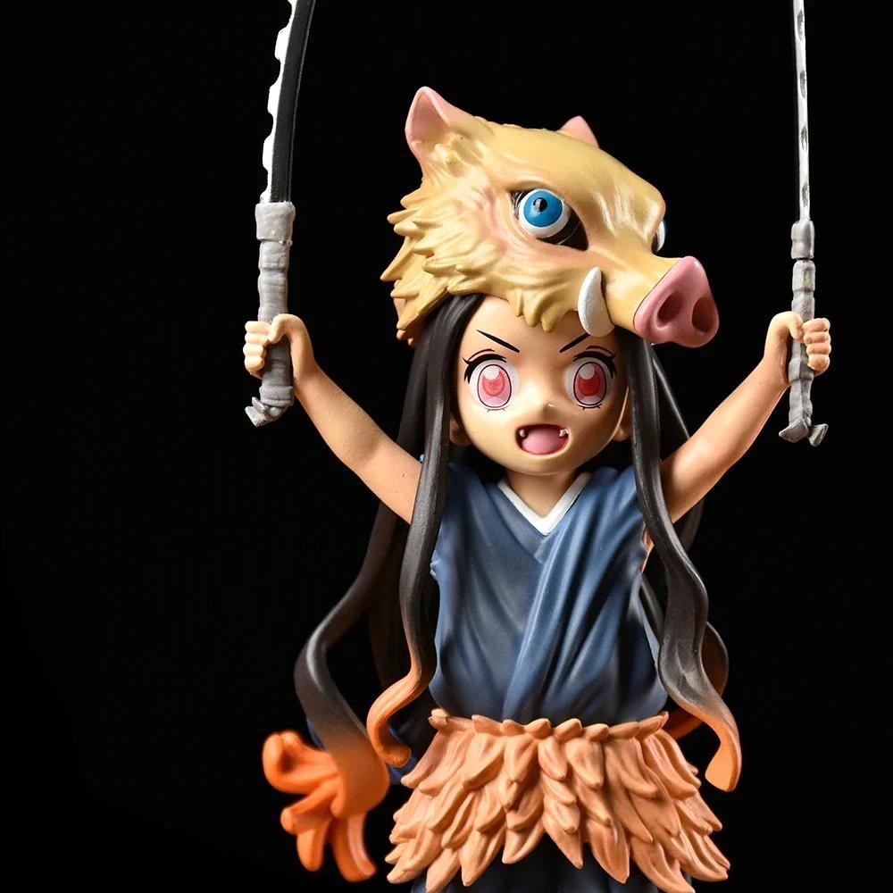 Jual Demon Slayer Anime Figure Kimetsu No Yaiba 19CM Pig's Head Kamado ...