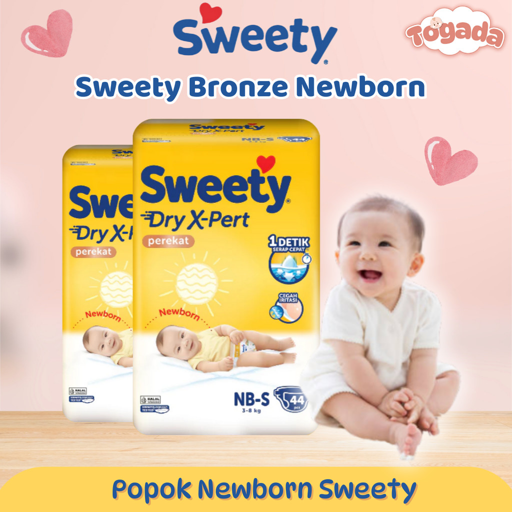 Jual Sweety Bronze Pants NEWBORN NB S44 Popok Perekat Sweety Dry X-pert ...