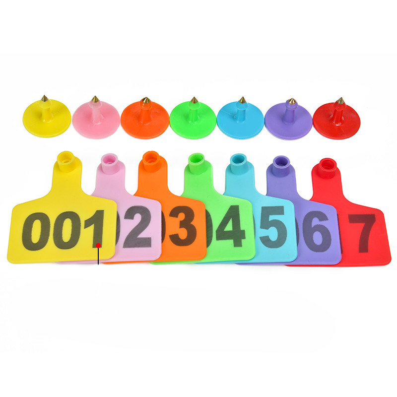 Jual 100 PCS Plastic TPU Cattle Ear Tags: Ideal Identification Labels ...