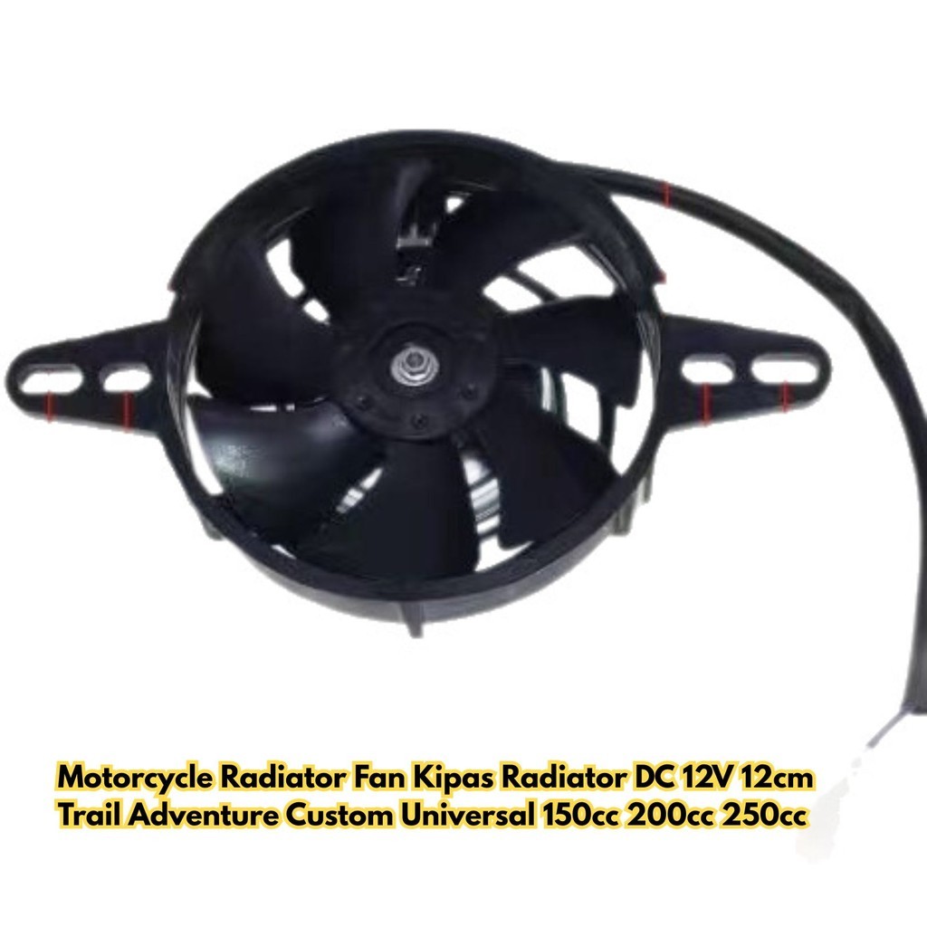 Jual Motorcycle Radiator Fan Universal 12V 200cc DC 150cc Trail 250cc ...