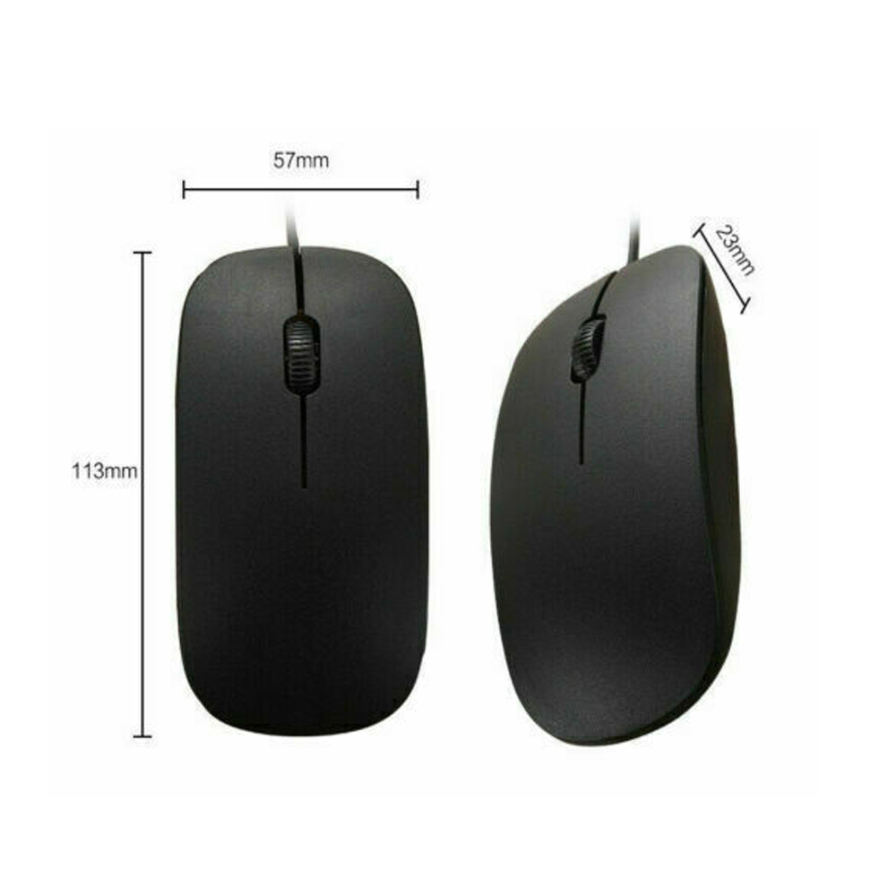 Jual Laptop Wired Mouse USB 2.0 Optical Mouse for PC Computer Scroll ...
