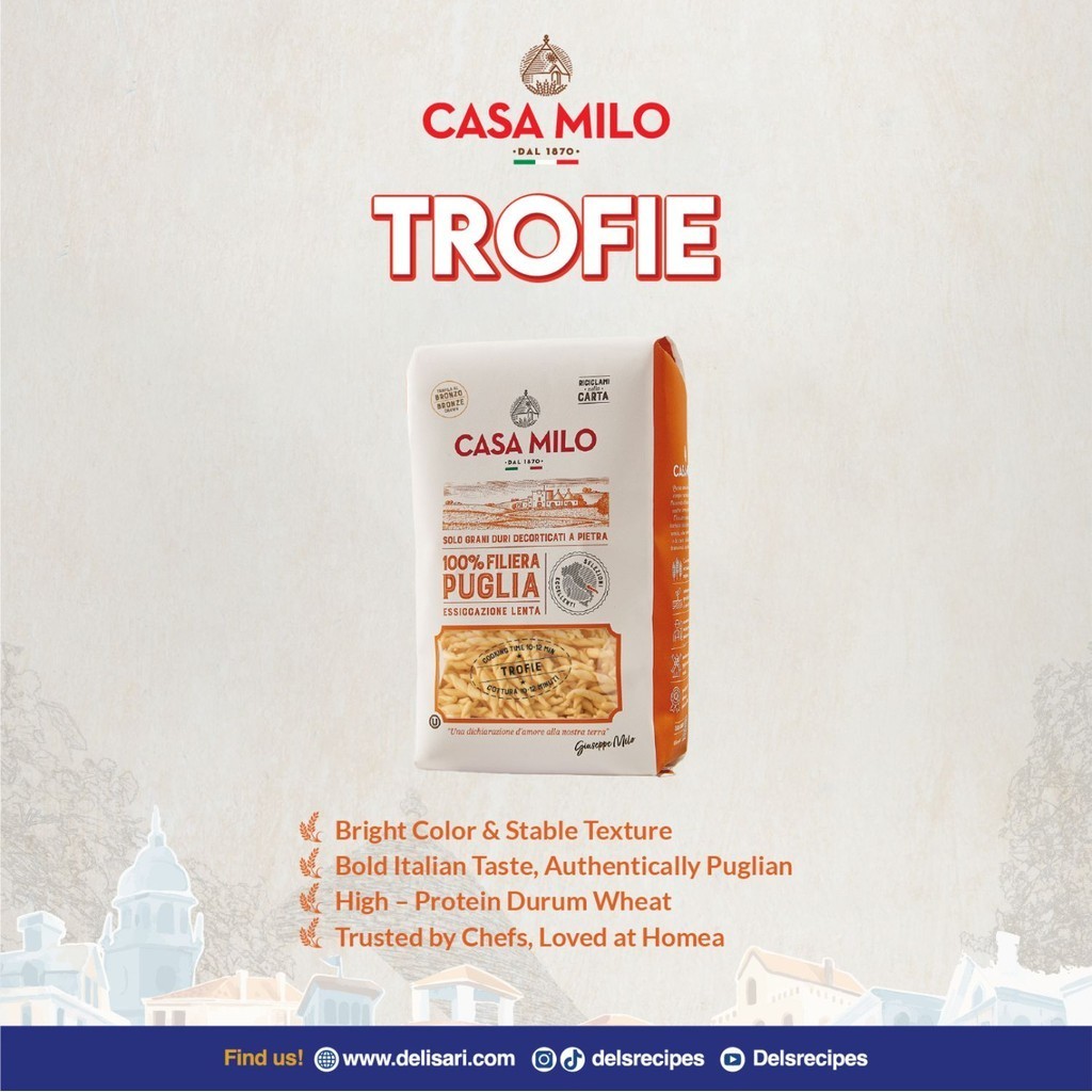 Jual CASA MILO TROFIE / Pasta Trofie 500 GR | Shopee Indonesia