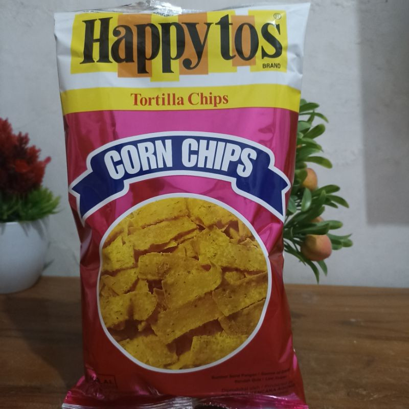 Jual HAPPYTOS Snack Makanan Ringan Tortila Chips Corn Chips 140 Gram ...