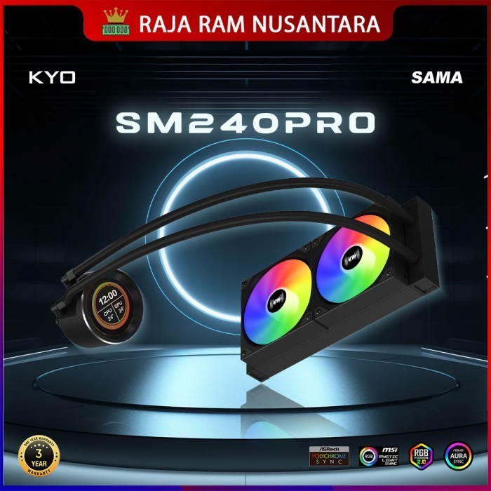 Jual KYO SAMA SM240PRO 2.8" inch ARGB AIO Liquid Cooling LCD DISPLAY ...