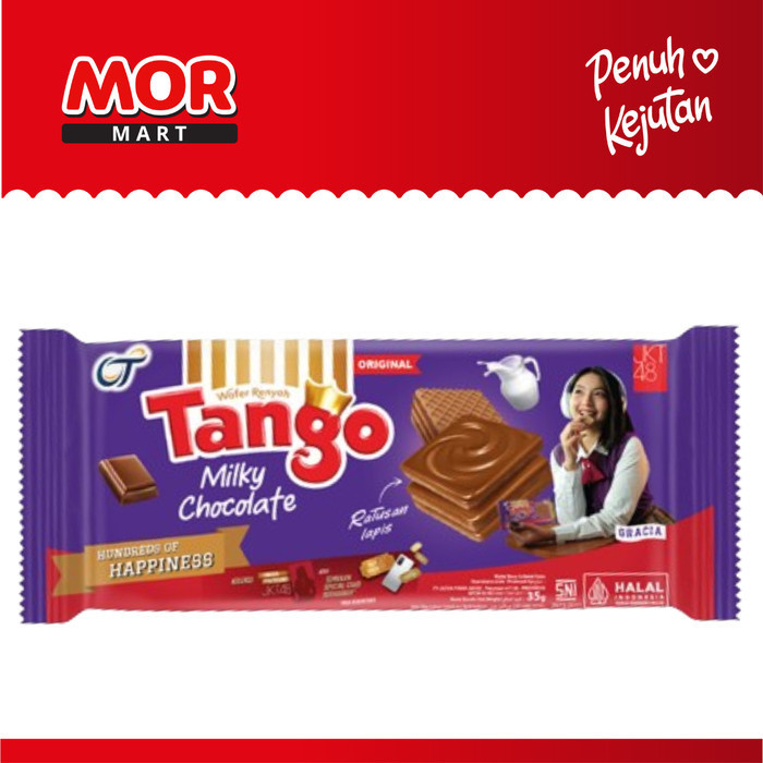Jual TANGO Wafer Milk Chocolate 35gr Exclusive JKT48 | Shopee Indonesia