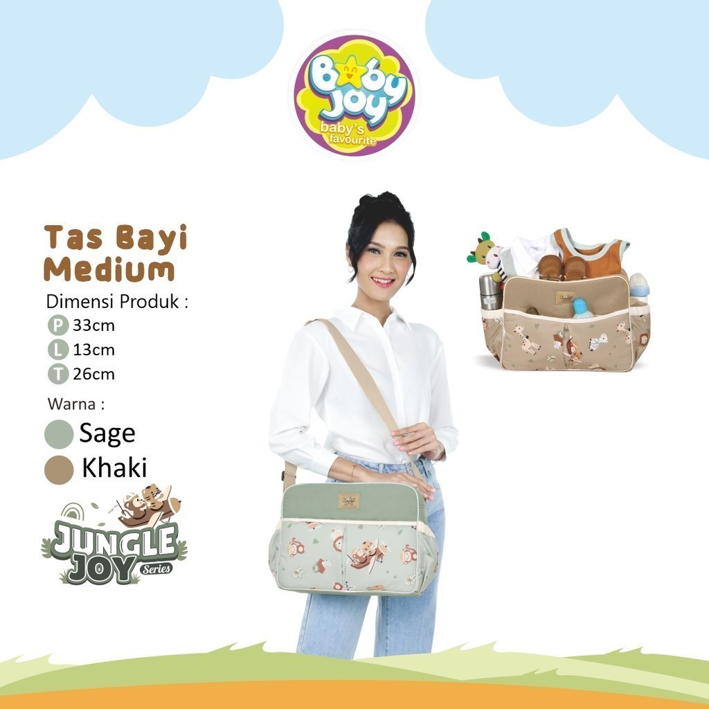 Jual Baby Joy Tas Perlengkapan Bayi Medium Jungle Joy Series - BJT1055 ...