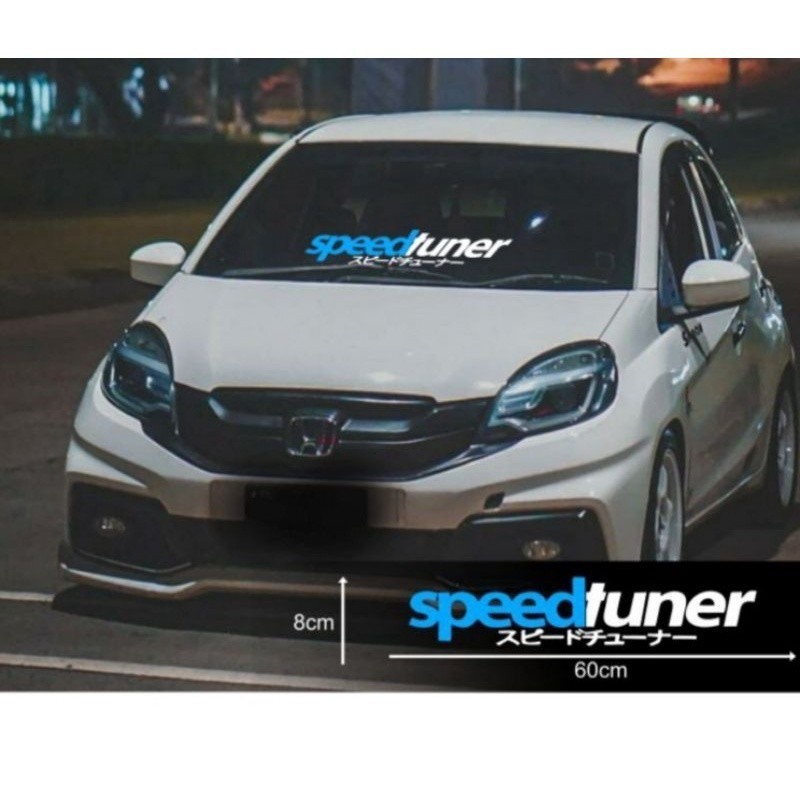 Jual stiker speedtuner cutting sticker kaca mobil depan | Shopee Indonesia