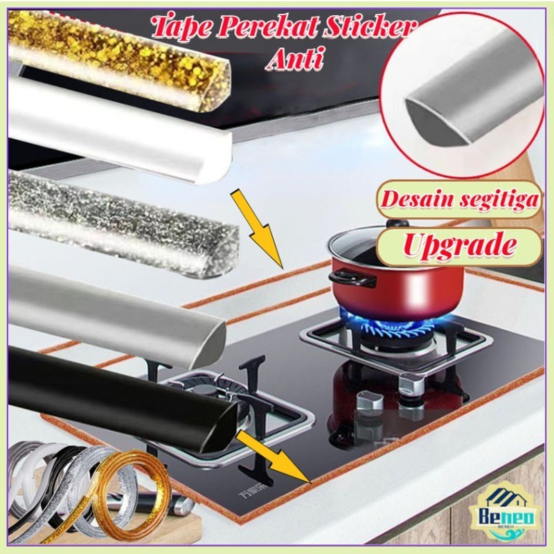 Jual 5M PVC Waterproof Tape Anti Bocor List Plat Tape Perekat Sticker ...