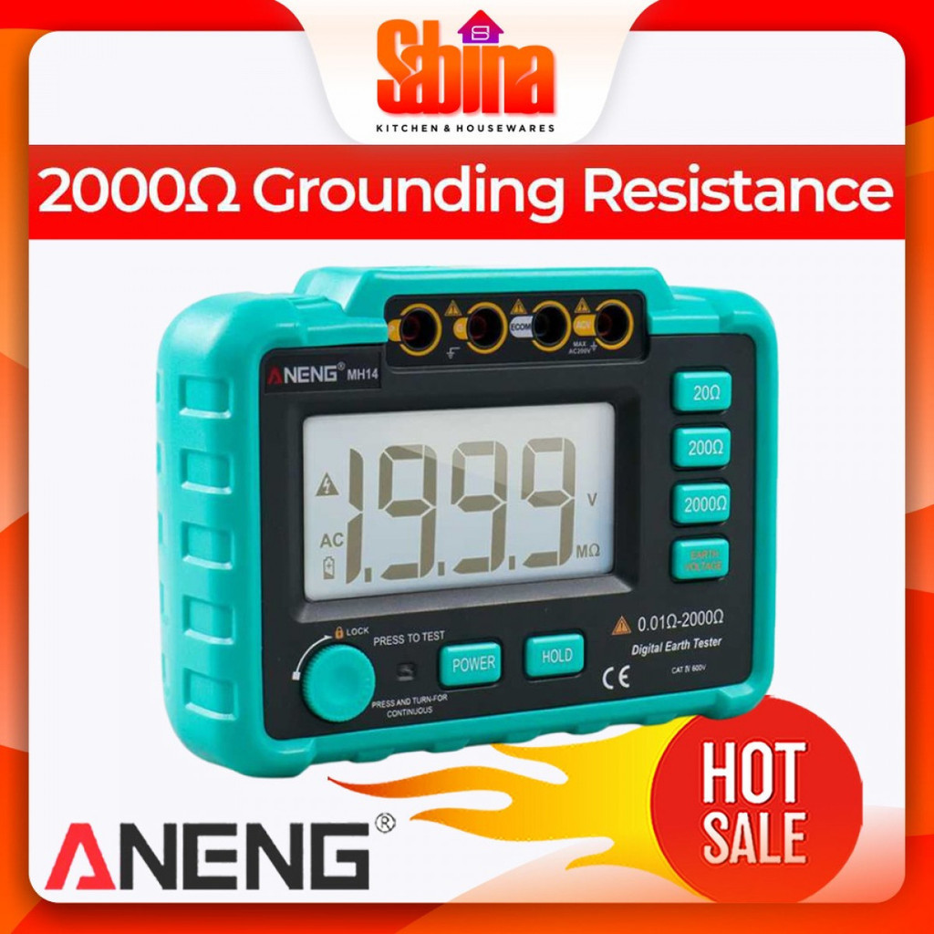 Jual Multimeter Alat Ukur Hambatan Resistansi Tanah Earth Tester ...