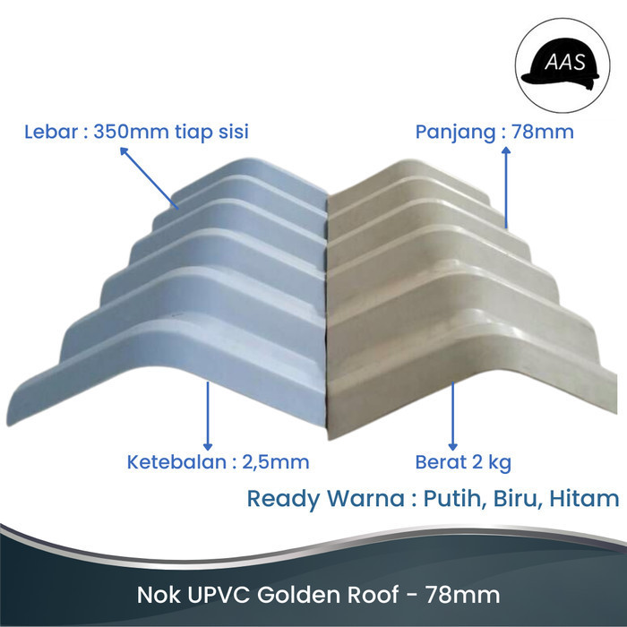 Jual NOK UPVC / BUBUNGAN / TOP RIDGE UPVC / WUWUNGAN ATAP UPVC | Shopee ...