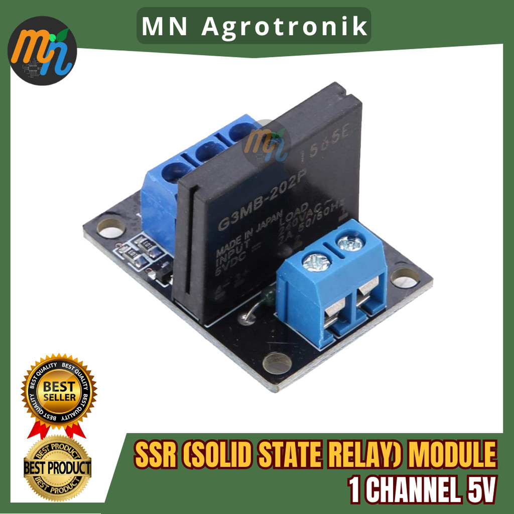 Jual SSR SOLID STATE RELAY MODULE 1 CHANNEL 5V DC FOR ARDUINO | Shopee Indonesia