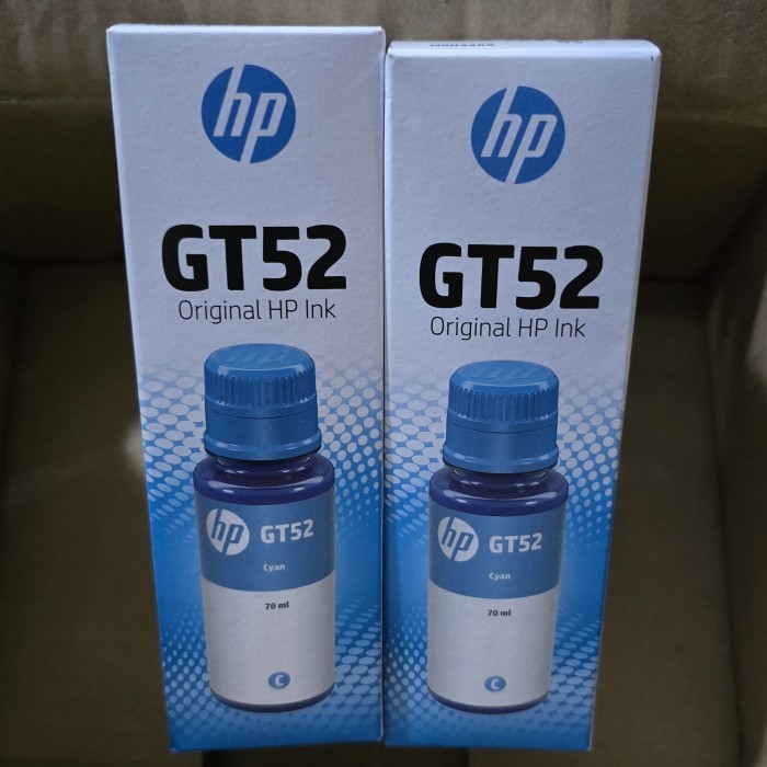 Jual Tinta Printer HP Original GT52 Color Warna Cyan HP Ink Tank 100 ...