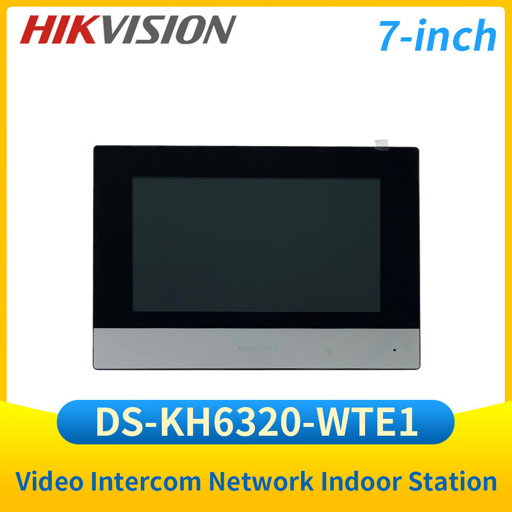 Jual Hikvision DS-KH6320-WTE1 Indoor Station Monitor 7" Touchscreen POE WIFI Video Intercom DS ...