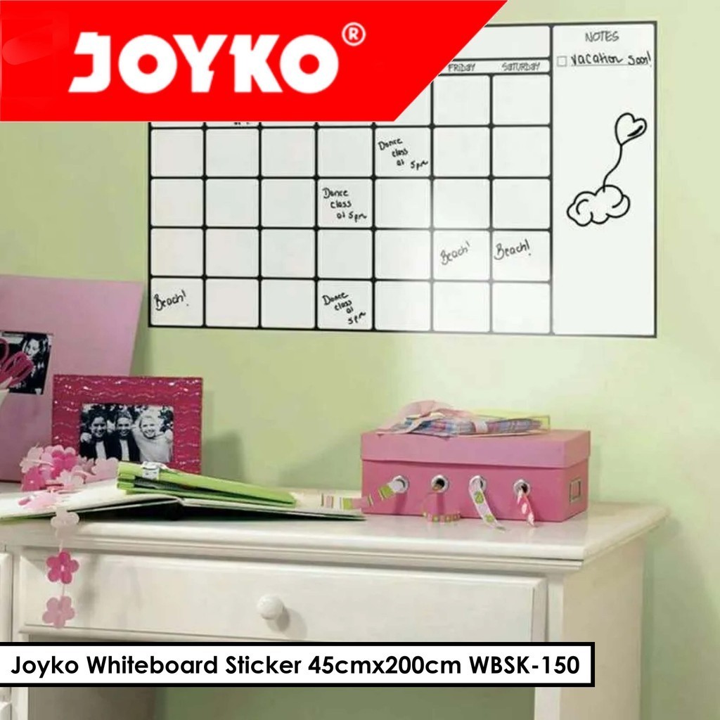 Jual Joyko Whiteboard Sticker 45cmx200cm WBSK-150 | Shopee Indonesia