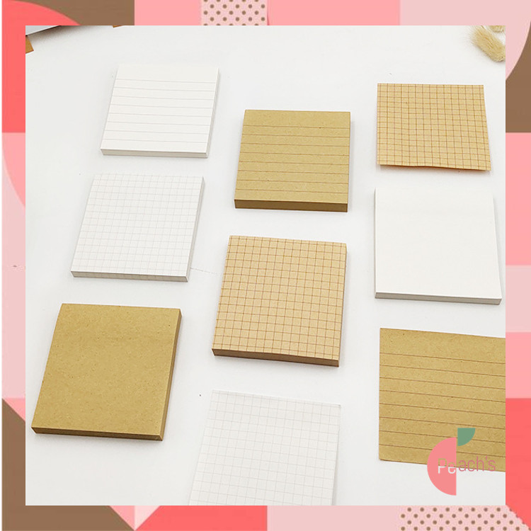 Jual PEACHs - S6291 Memo Tempel Mini Simple / Sticky Note Memo Kraft Paper / Memopad Sticky ...